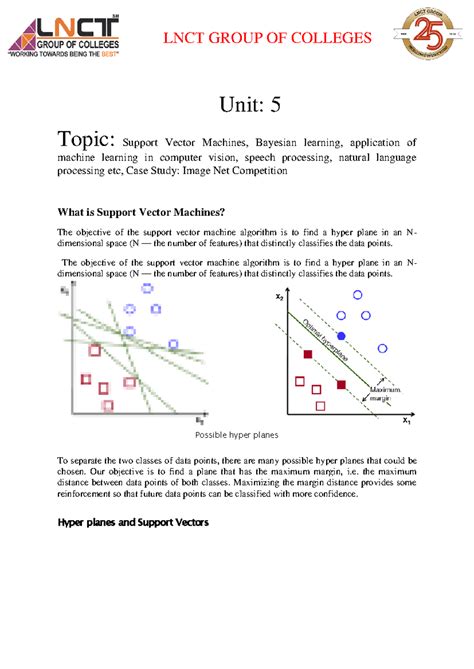 cs 601 machine learning unit 5 unit 5 topic support vector machines bayesian learning