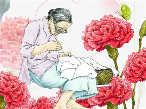 母亲节康乃馨母亲和花图片免费下载png素材编号1pkiwgndm图精灵
