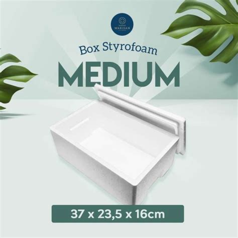 Promo Box Sterofoam Styrofoam Gabus Medium 37 5 X 24 X 16cm 5kg Diskon 13 Di Seller