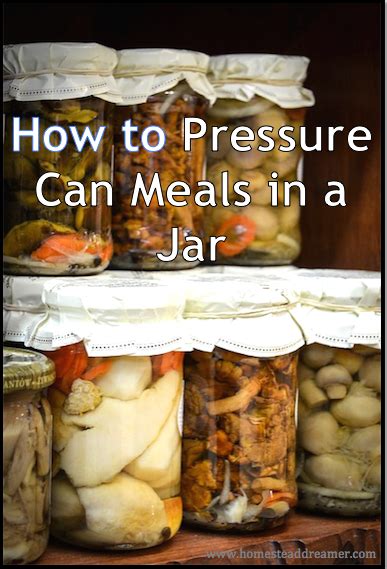 How To Pressure Can Meals In A Jar Homestead Dreamer