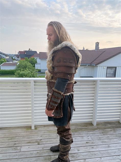 Viking Larp Costume Cosplay Leather Armor For Larp And Etsy