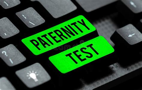 text sign showing paternity test word for a test of dna to determine