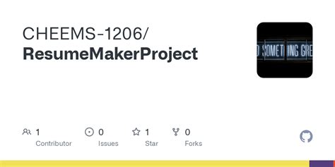 Github Cheems 1206resumemakerproject
