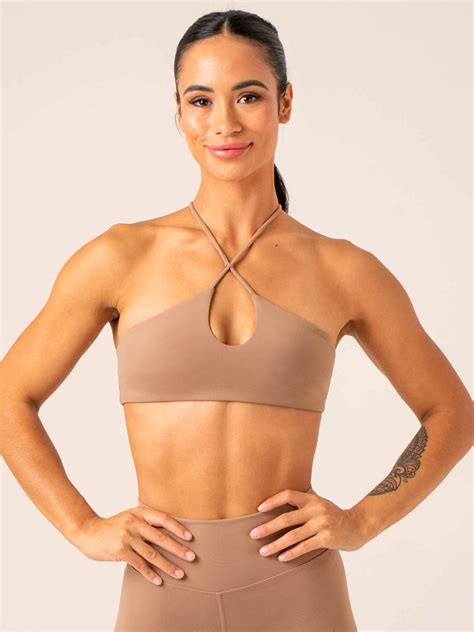 Unstoppable Sports Bra Mocha Ryderwear