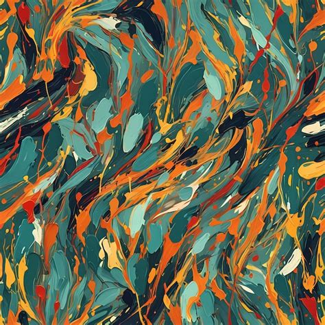 Fluid Dynamics Vibrant Swirling Patterns In Contemporary Art Premium