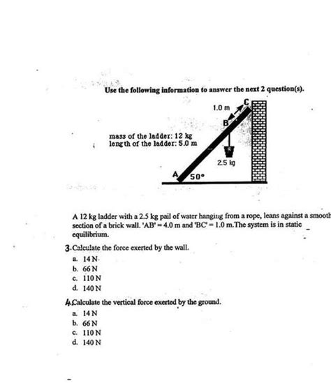 How Does Torque Affect Ladder Equilibrium • Physics Forums