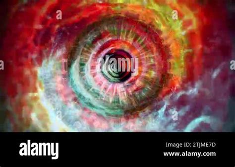 Abstract Sci Fi Portal Futuristic Trippy Endless Tunnel Alien Cave 4k
