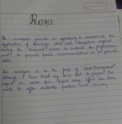 Preface For File Project