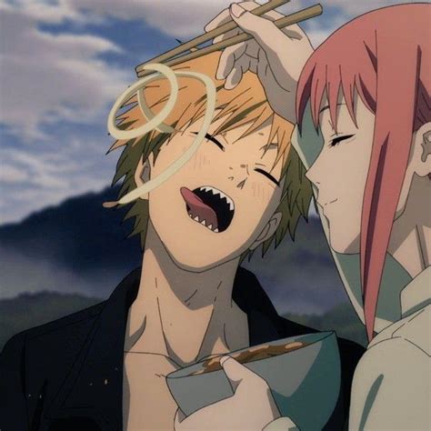Denji Makima Chainsaw Man Gado Rainha Imperatriz Anime Metadinha Mangá Matching Icons Manga