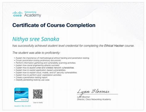 Ethicalhacking Cybersecurity Learning Cisconetworkingacademy