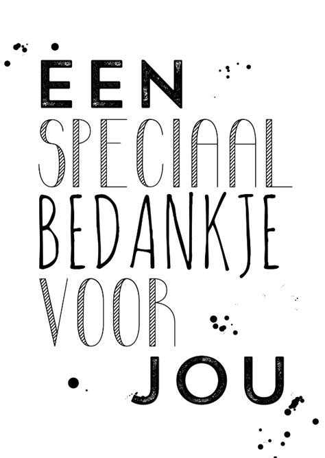 Een Speciaal Bedankje Voor Jou Bedankkaartjes Kaartje2go