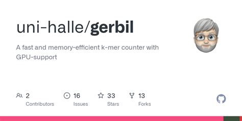 github uni halle gerbil a fast and memory efficient k mer counter