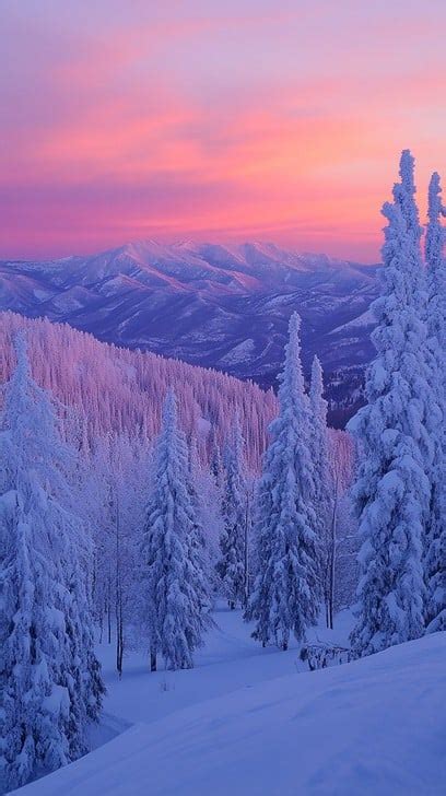 Free Frozen Sunset Panorama Image Sunset Winter Snow Download At