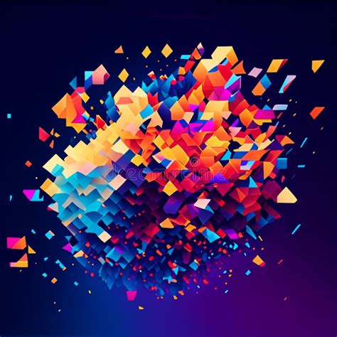 абстрактное пикселное изображение — это форма визуального выражения сочетающая эстетику