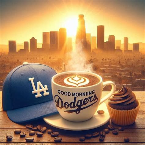 Dodgers Nation Los Angeles Dodgers Logo Coffee Watercolor Coffee Fun