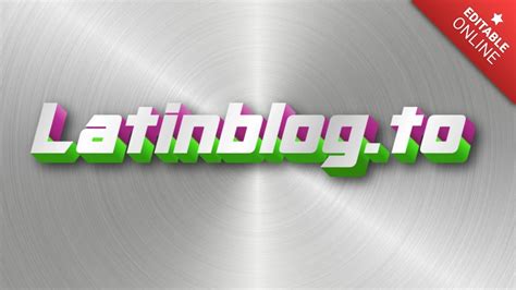 Latinblogto Efecto 3d Buena Suerte Generador De Efectos De Texto