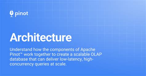 Architecture Apache Pinot Docs Architecture Apache Pinot Docs