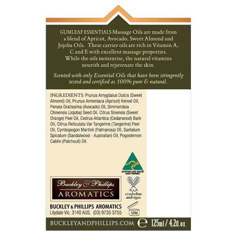 Gumleaf Essentials Massage Oil Soothing 125ml