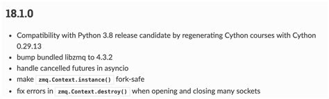 Pin The Zeromq Pyzmq Versions Issue Lablup Backend Ai GitHub