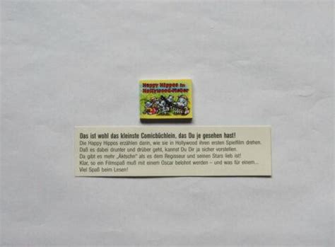 Kinder Mini Komix Happy Hippo Hollywood Bpz Aukro