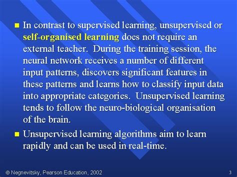 Lecture Artificial Neural Networks Unsupervised Learning Introduction