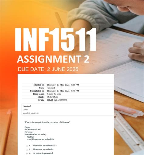 Inf1511 Assignment 2 2025 Due 2 June 2025 Studypass