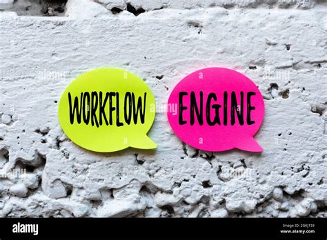 sign displaying workflow engine business idea software application