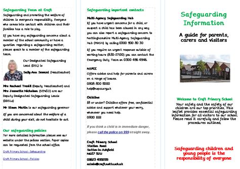 Croft Primary School Safeguarding