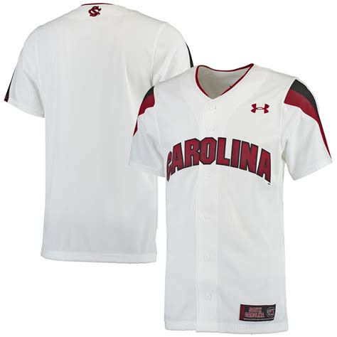 Under Armour South Carolina Gamecocks White Replica Baseball Jersey