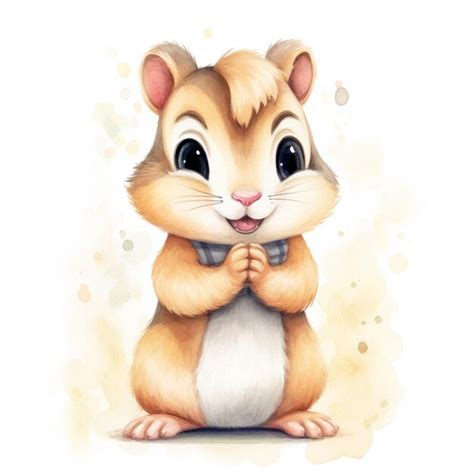 Premium Photo A Drawing Of A Chipmunk