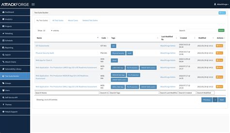 test suite builder attackforge