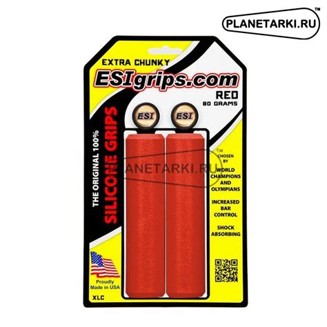 Грипсы ESI Extra Chunky, Red, XLCRD — купить с доставкой недорого ...