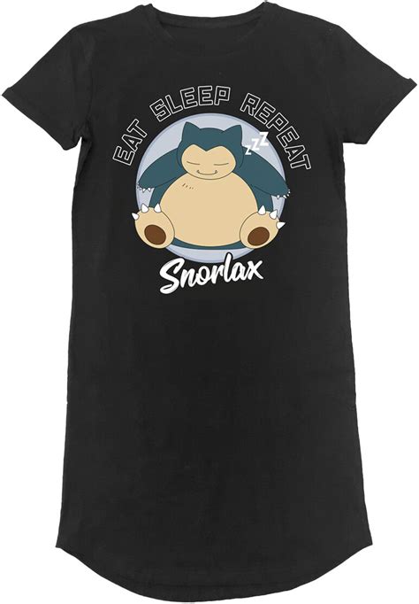 Snorlax Eat Sleep Repeat Pokémon Short Dress Emp