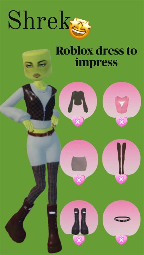Shrek In Roblox Dress To Impress Free Dress To Impress Impress Dress