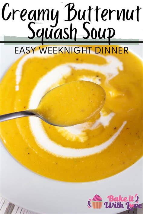 Butternut Squash Soup Tasty Creamy Soup With Roasted Squash
