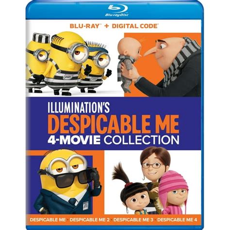 Despicable Me 4 Limited Edition Movie T Set Walmart Exclusive Blu
