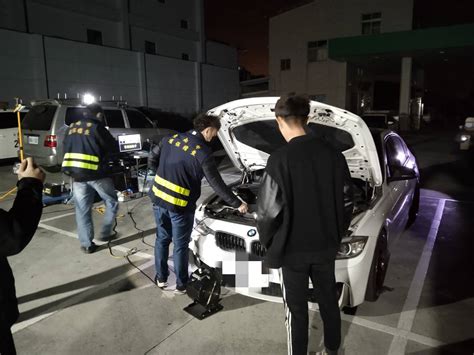 環警監聯合稽查 白河警展現取締改裝噪音車輛決心