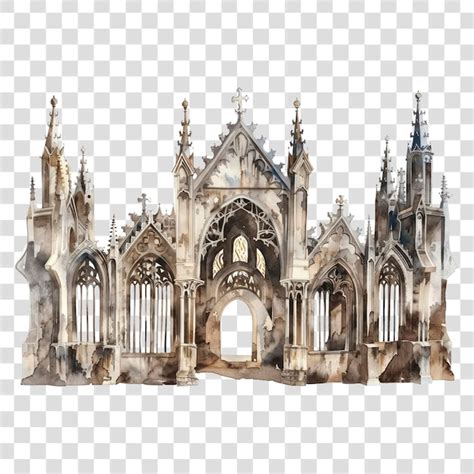 Png Dark Academia Gothic Architecture Cathedral Building Arched