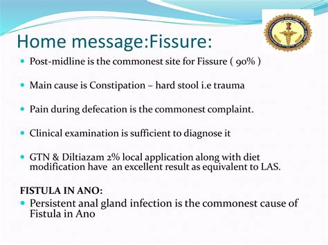 Ppt By Dr Anil Kumar Assitant Professor Aiimspatna On Anal Fissure