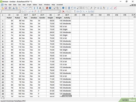 Cómo usar Minitab con imágenes wikiHow