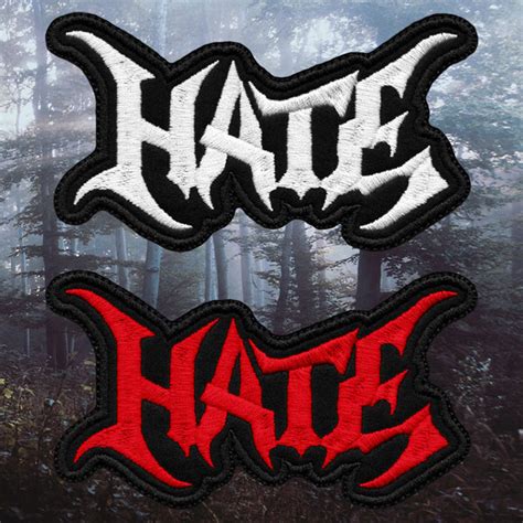 Embroidered Patch Hate Logo