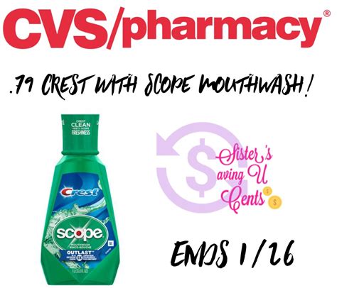 79 Crest With Scope Mouthwash At Cvs