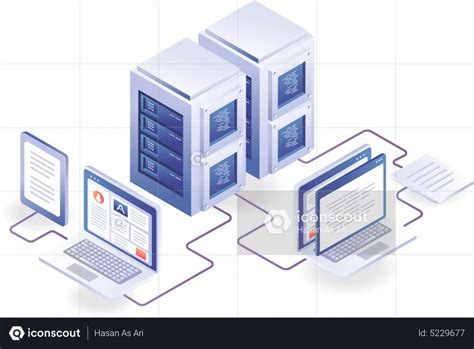 Computer Network Server Data Illustration Free Download Business