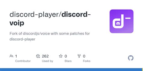 Github Discord Playerdiscord Voip Fork Of Discordjsvoice With Some Patches For Discord Player