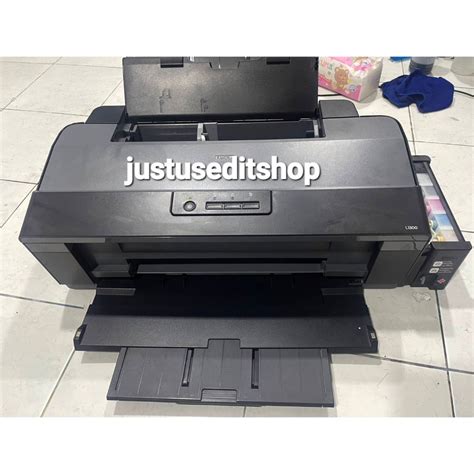 (มือสอง พร้อมใช้) Epson L1300 เครื่องพิมพ์ระบบแท็งค์หมึกแท้ 4 สีขนาด A3 ...