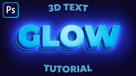 How To Make Glowing 3d Text In Photoshop Tutorial Web Design Tutorials