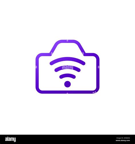 Camera With Wi Fi Connection Icon Stock Vector Image Art Alamy