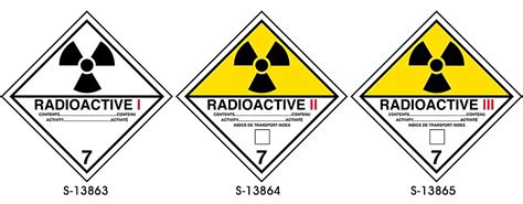Class 7 Radioactive Labels In Stock Uline Ca