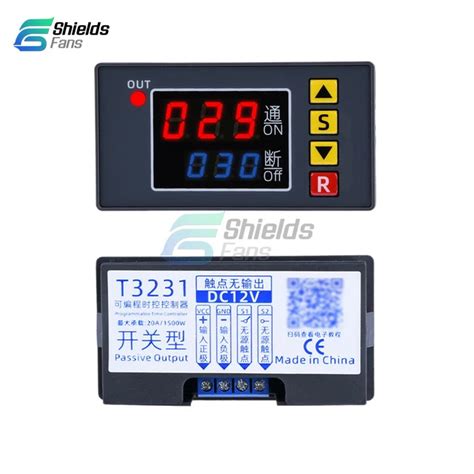 110 220v 12 24v Digital Time Delay Relay Cycle Timer Control Switch