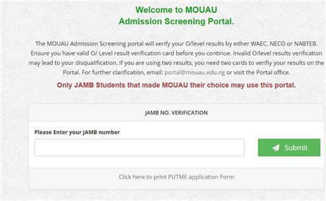 Mouau Cut Off Mark Admission Requirements And Application Process School Gist